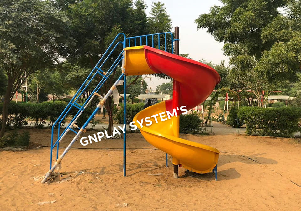Playground Spiral Slide