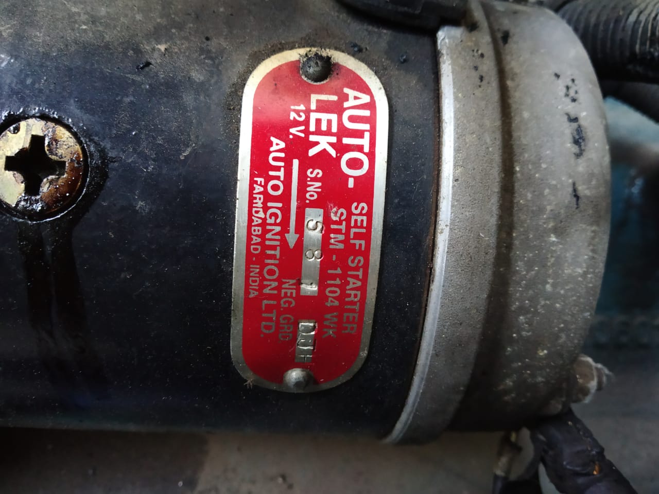 AUTOLEK SELF STARTER MOTOR -Delcot® Engg Pvt Ltd +91-9380956677, Chennai