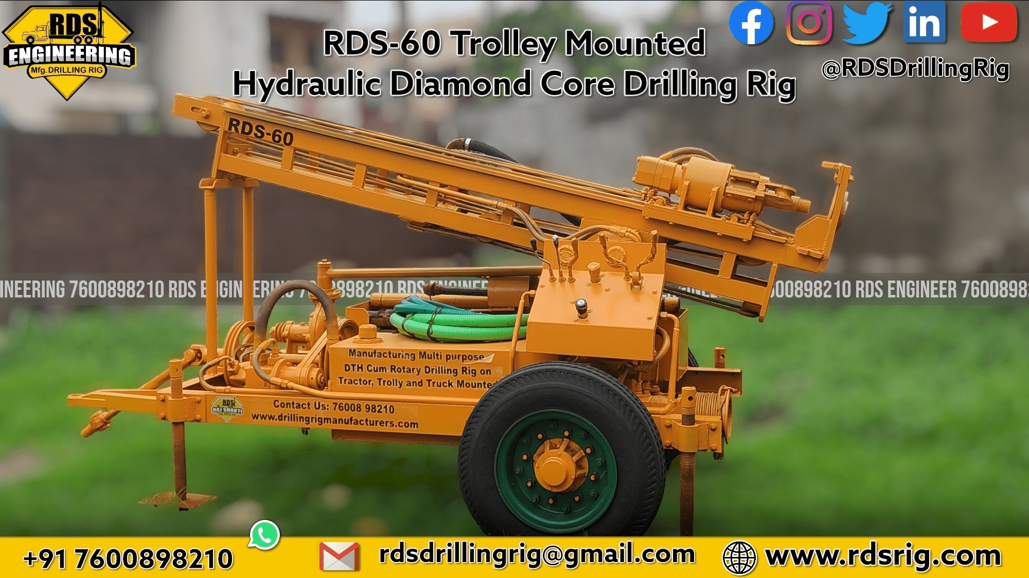 RDS-60 Mini Core Drilling Rig in Portable Geotechnical Core Drilling Rig by RDS, | RDS ...