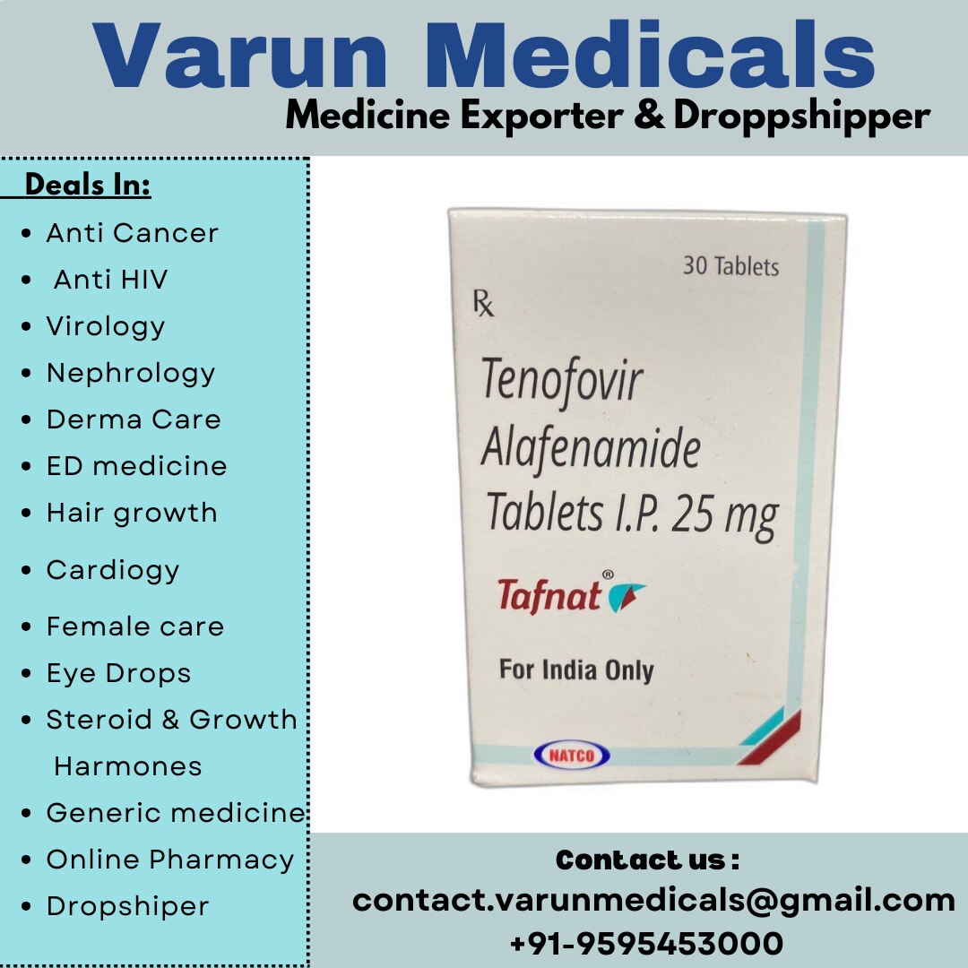 Tenofovir Alafenamide Products in USA | Varun Medicals