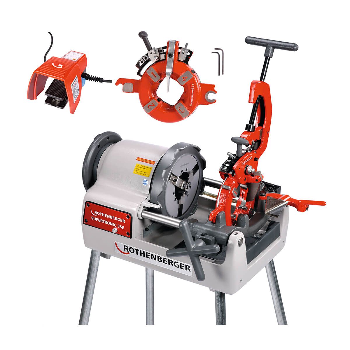 Rothenberger Threading machine SUPERTRONIC 2 SE, BSPT R, 230 V 56175 ...