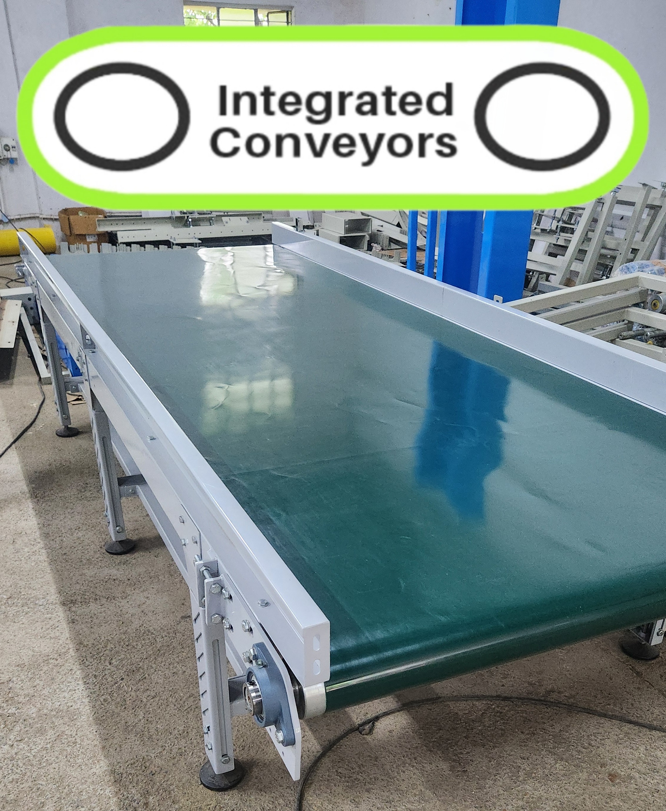Flat BELT CONVEYOR WITH SENSORS -Integrated Conveyors And Pacline ...