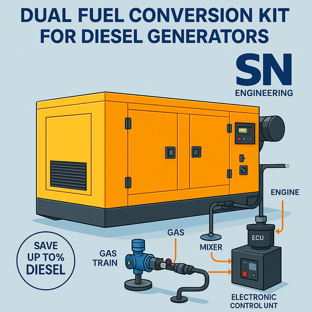 Dual Fuel Conversion Kits for Diesel Generators | SN Engineering in ...