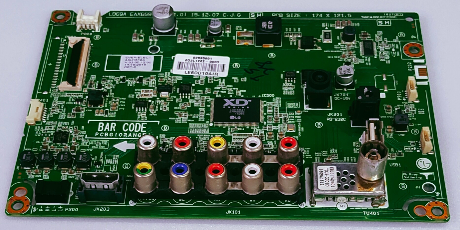 LG 43LH516A-TE LED TV FHD MOTHER BOARD in LG LED TV MOTHER BOARD by LG ...