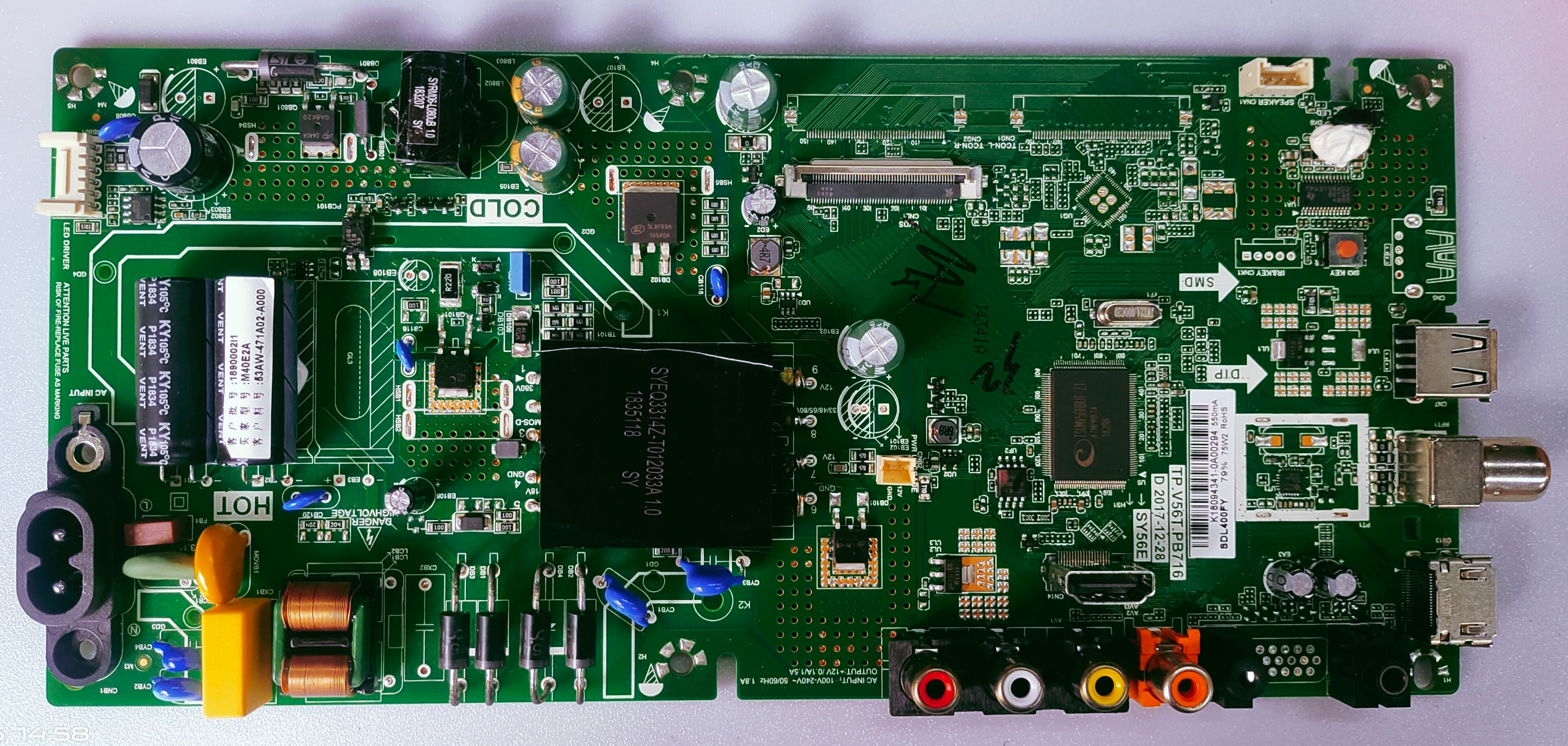 PANASONIC TH-40F200DX FHD LED TV NEW MOTHER BOARD in PANASONIC FHD NEW ...